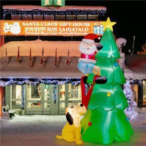 Holiday | 7ft Inflatables Lighted Christmas Tree With Santa Claus And ...